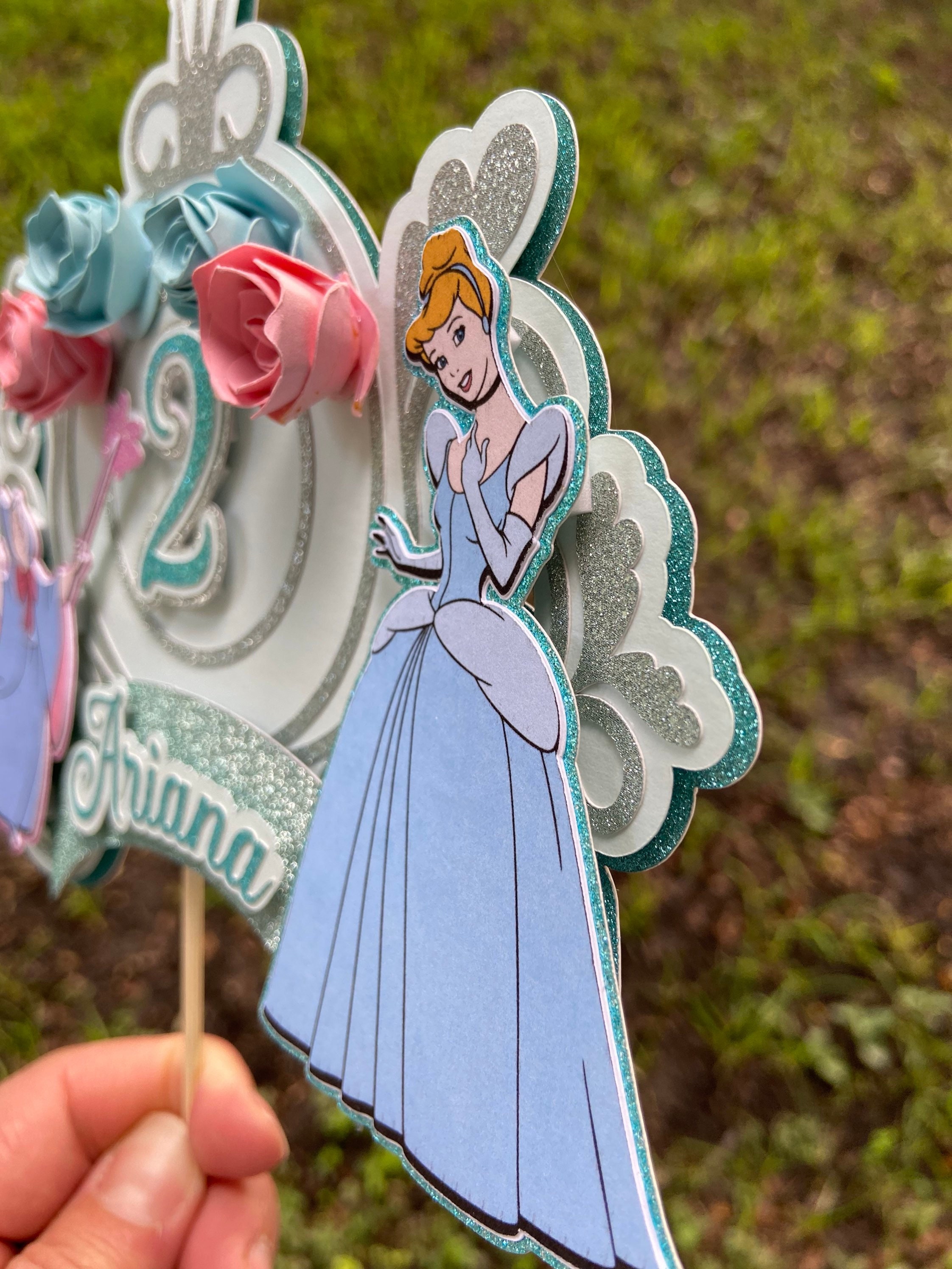 Cinderella Cake Topper - Etsy