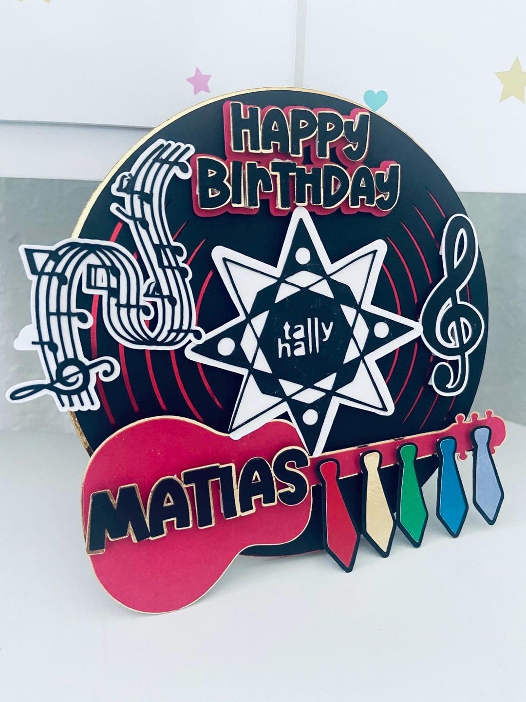 Tally Hall Cake Topper - Etsy