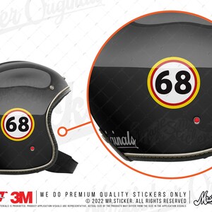 WWSTS57VP Customizable Number Decal/ Sticker Set for Vespa and Scooters ...