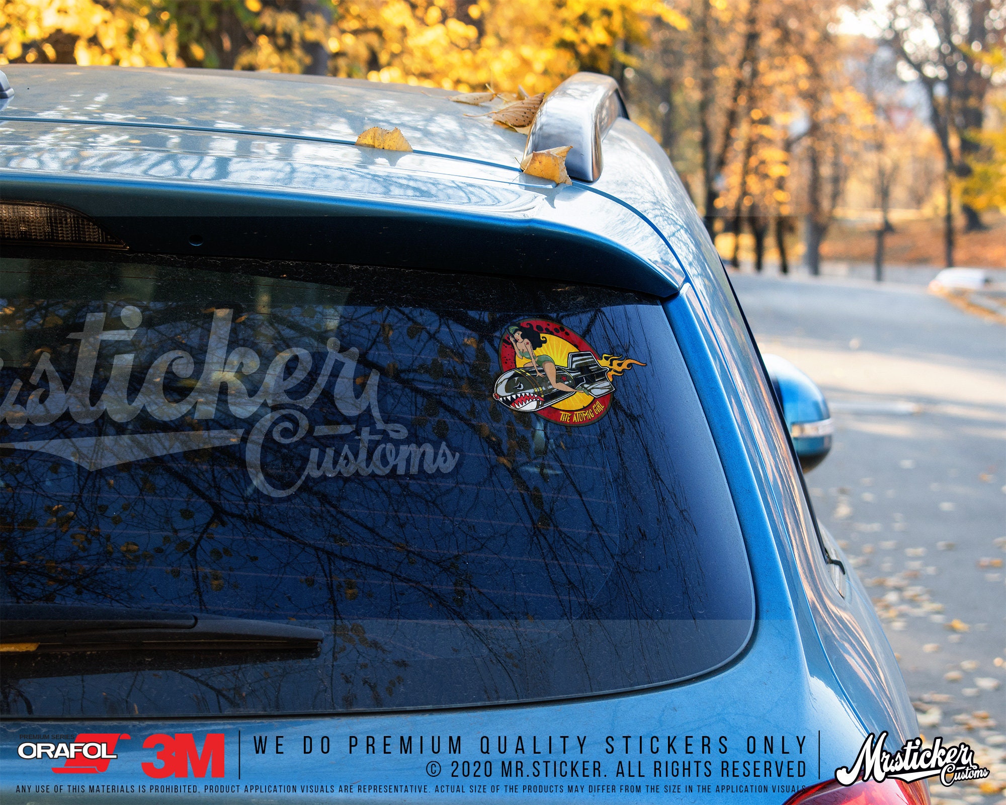 WWPNP50 Atomic Pinup Girl Sticker/decal Durable Against Sun - Etsy