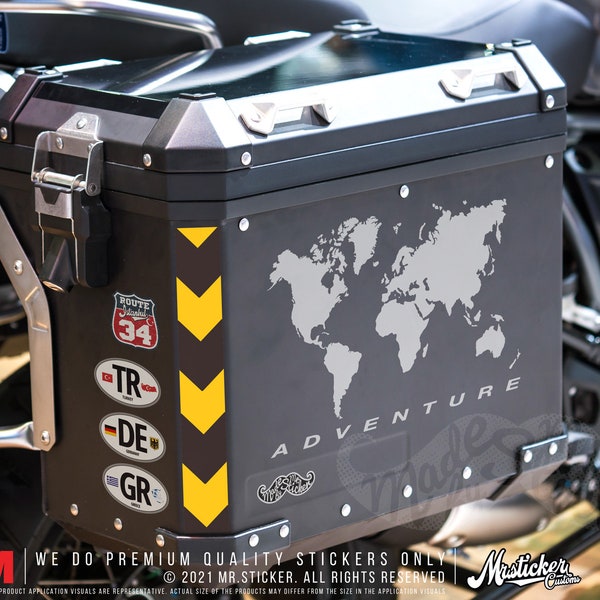 Adventure Motorcycle Sticker - Etsy