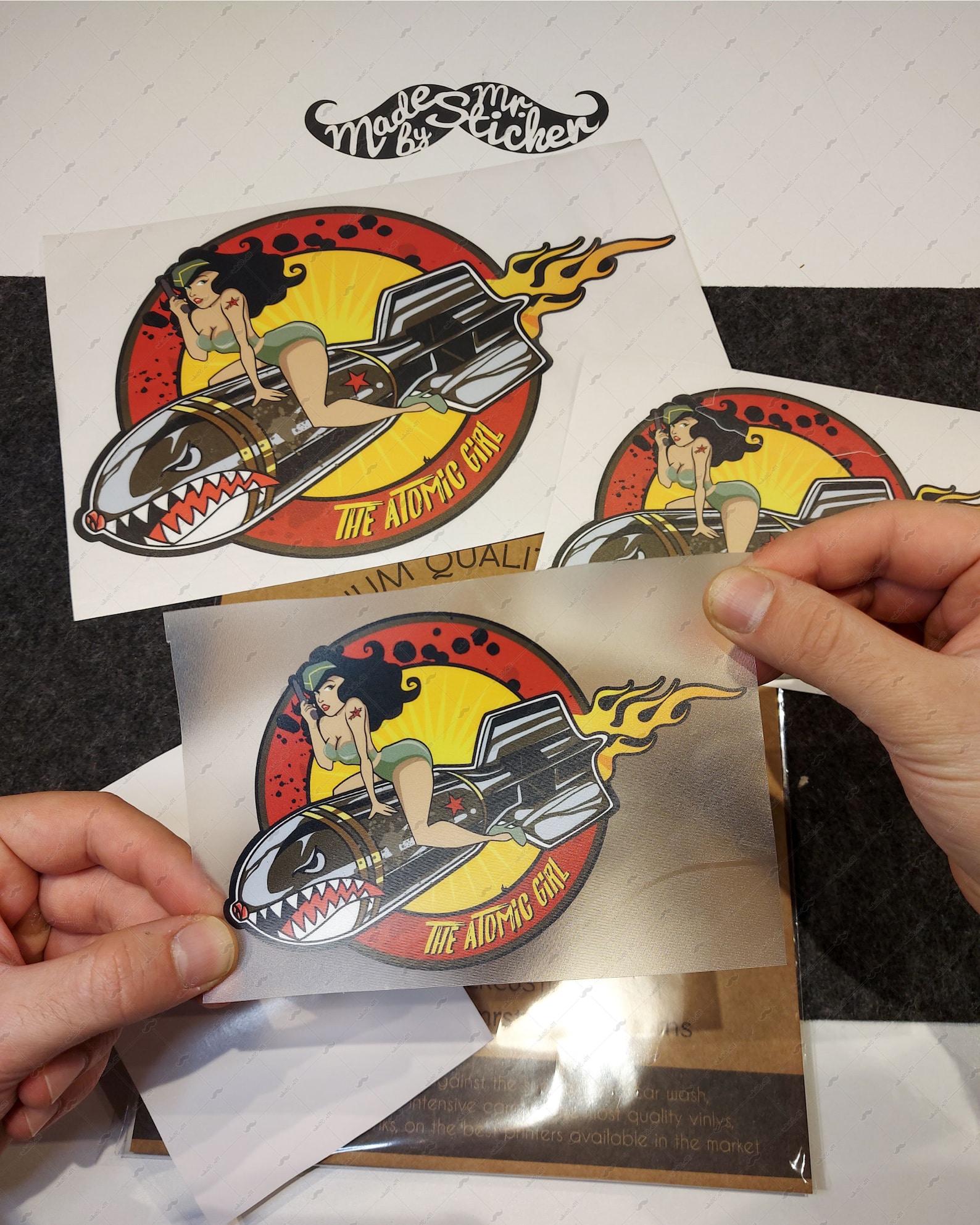 WWPNP50 Atomic Pinup Girl Sticker/decal Durable Against Sun - Etsy