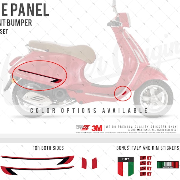 Vespa Sticker Set - Etsy