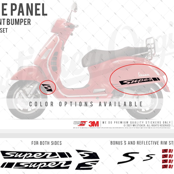 Vespa Panel Sticker - Etsy