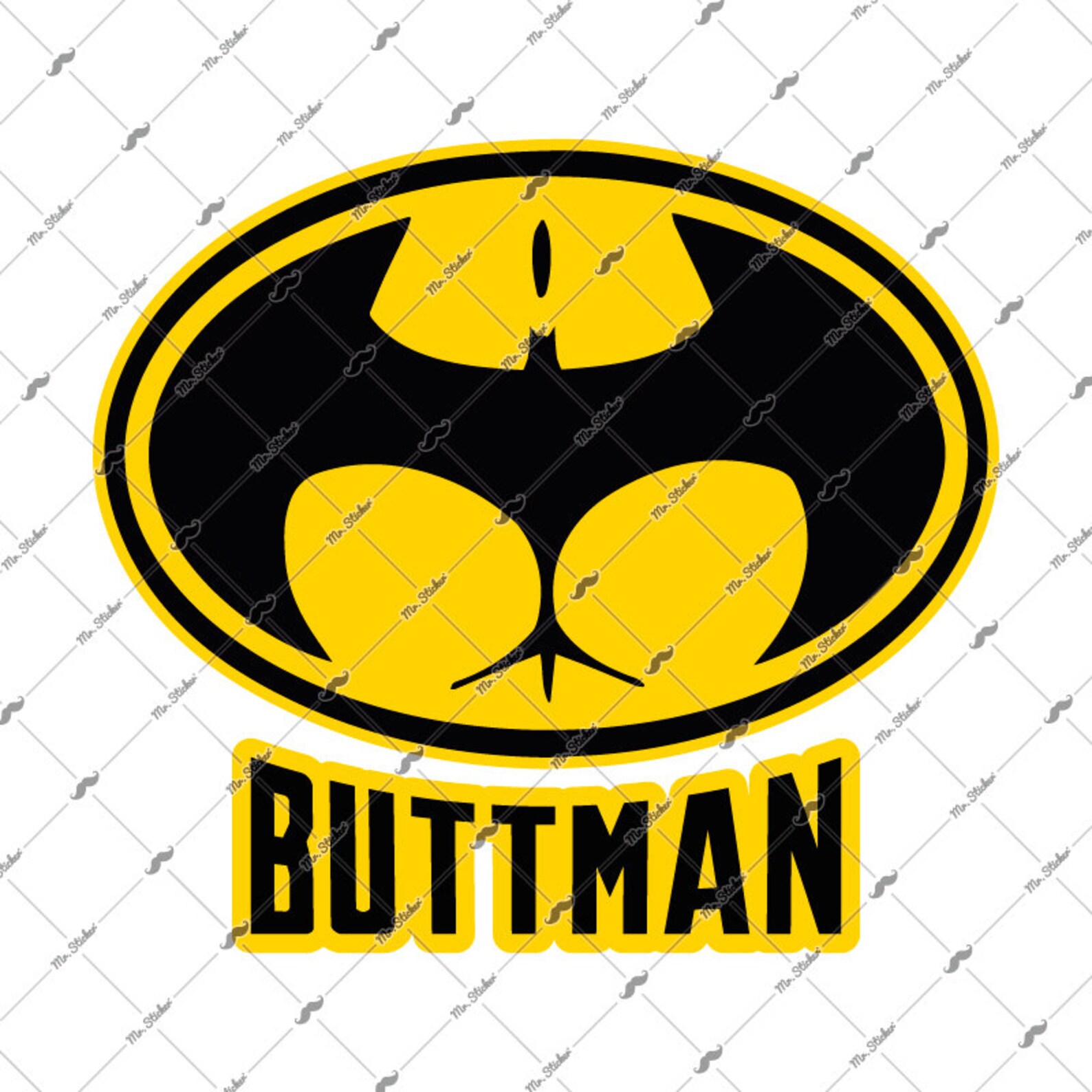 WWRFHLM124Y Reflective Buttman Sticker/Decal Durable Against | Etsy