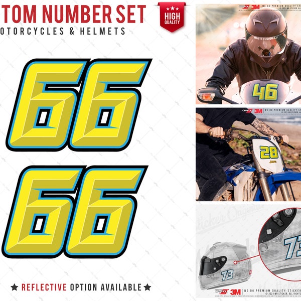 Race Number Decals - Etsy UK