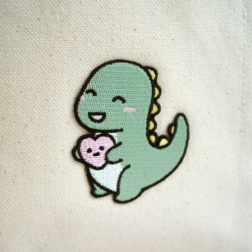 Dinosaur Iron on Patch Dinosaur Embroidery Patch Dinosaur - Etsy