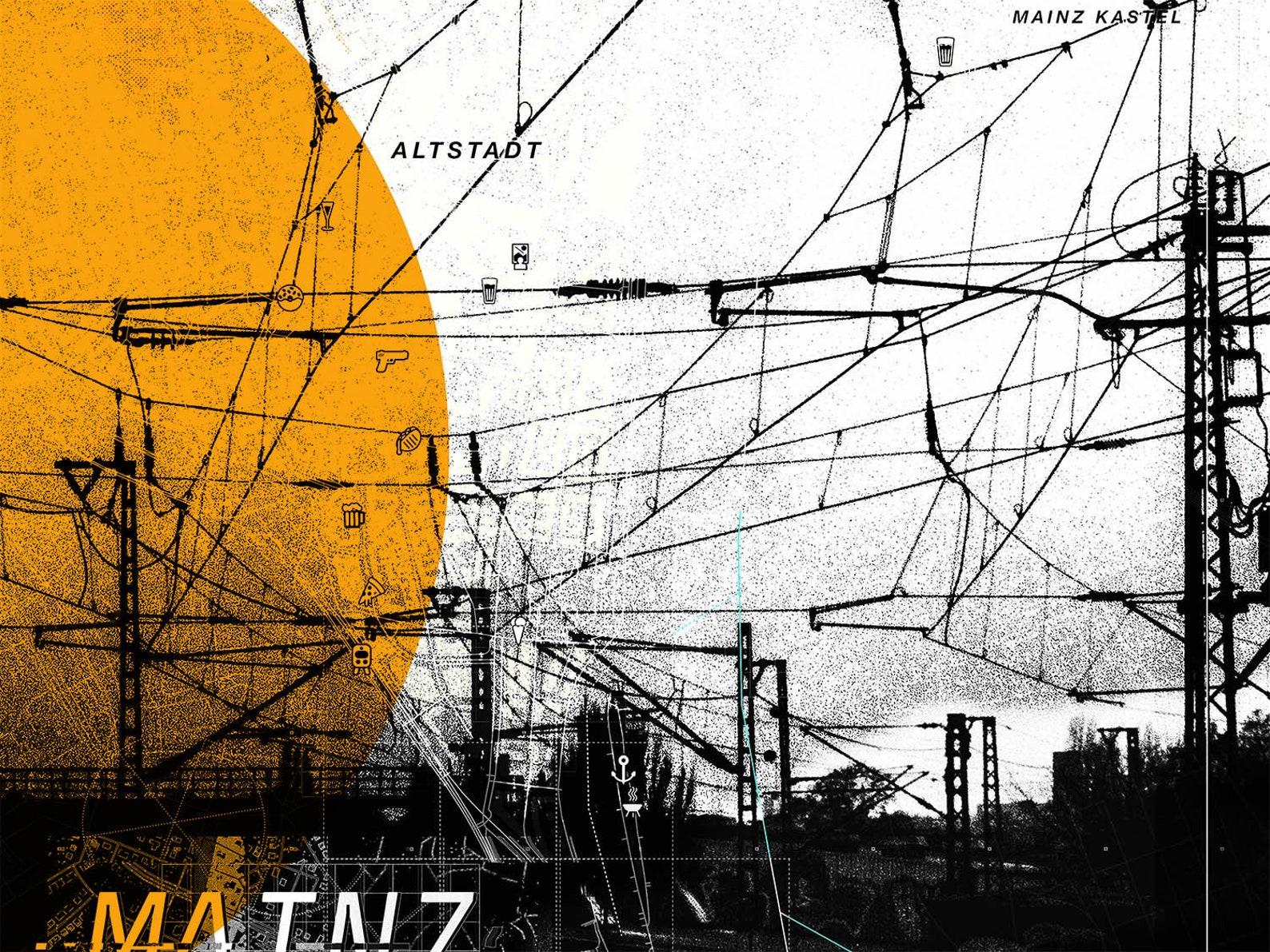 Mainz Neustadt-collage - DIN A1-poster - Etsy