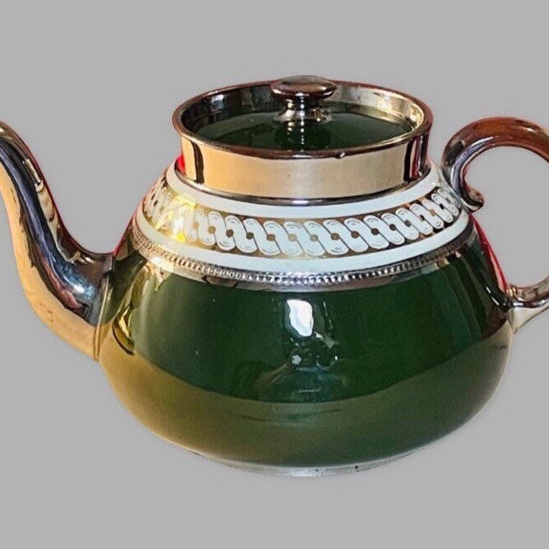 Green Teapot - Etsy
