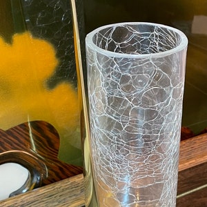 Brass and Crackle Glass Chamberstick Candle Stick Holder - Etsy