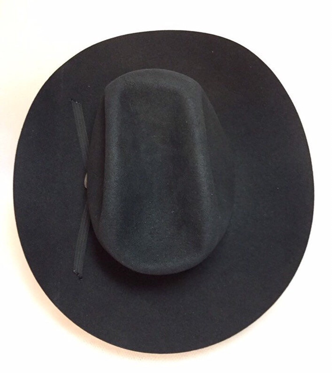 Beaver Brand Hats Vintage Black Cowboy Hat Genuine Fur Felt | Etsy