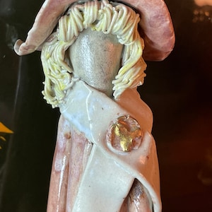 Faceless Figurine Woman Lady Glazed Ceramic Statue, Vintage Studio Art ...