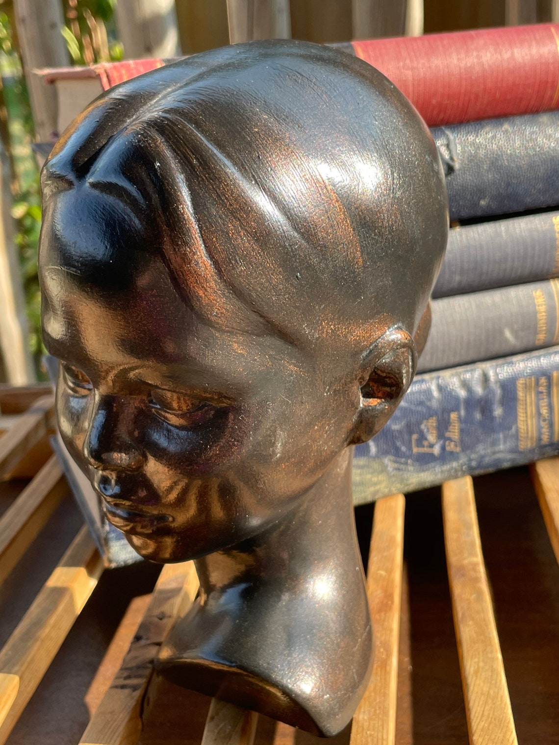 Head bust vintage Female woman head statue | Etsy
