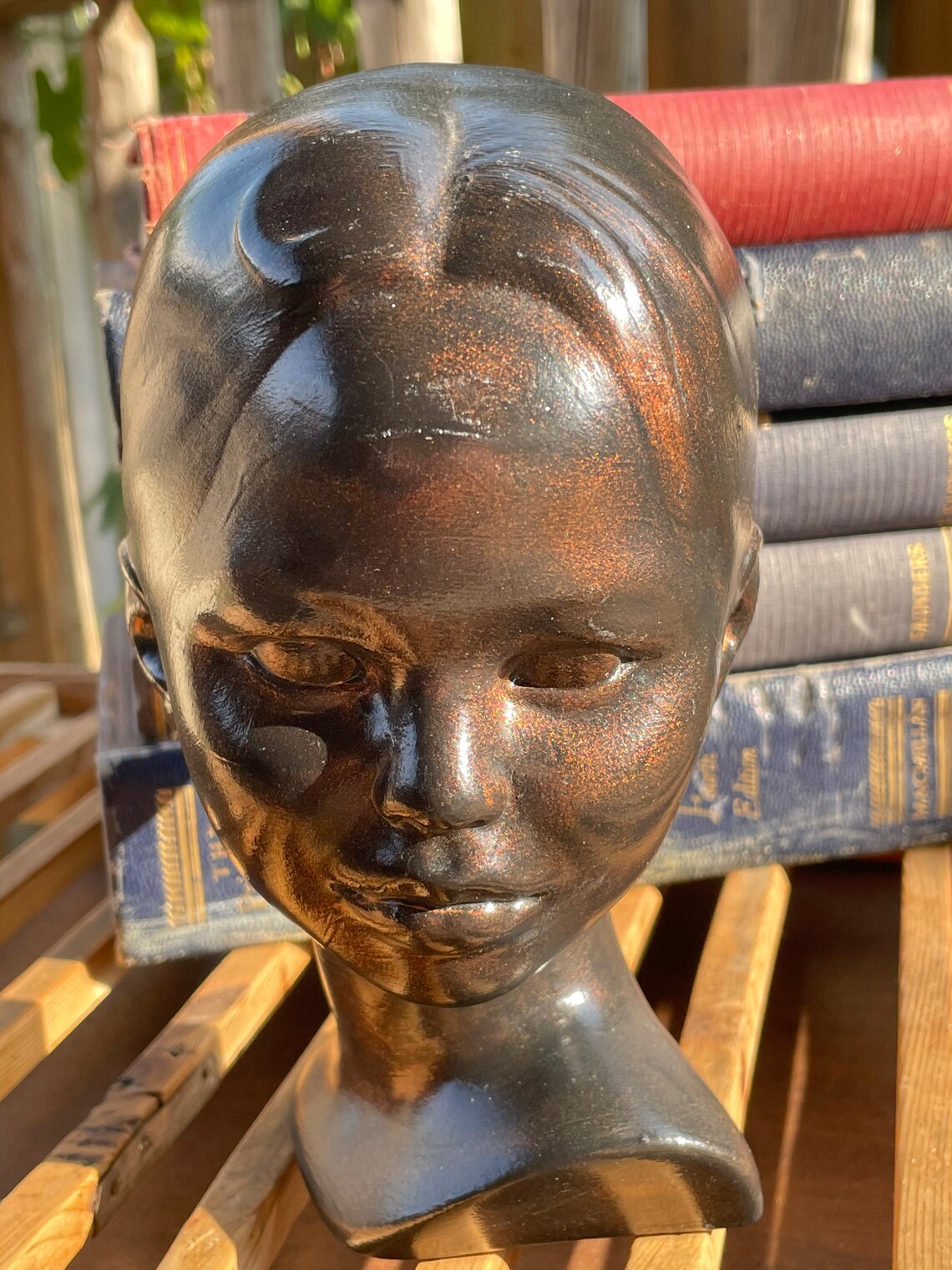 Head bust vintage Female woman head statue | Etsy