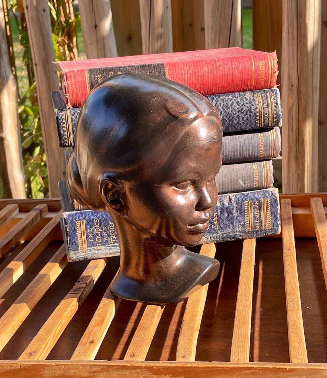 Head bust vintage Female woman head statue | Etsy