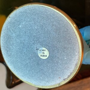 Brass and Crackle Glass Chamberstick Candle Stick Holder - Etsy