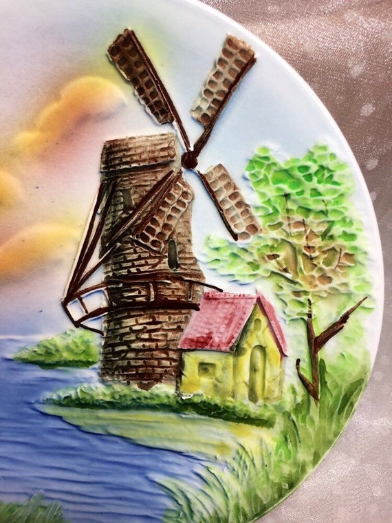 Collectibles ESD Japan Wall Decor Windmill Decorative Plate Art ...