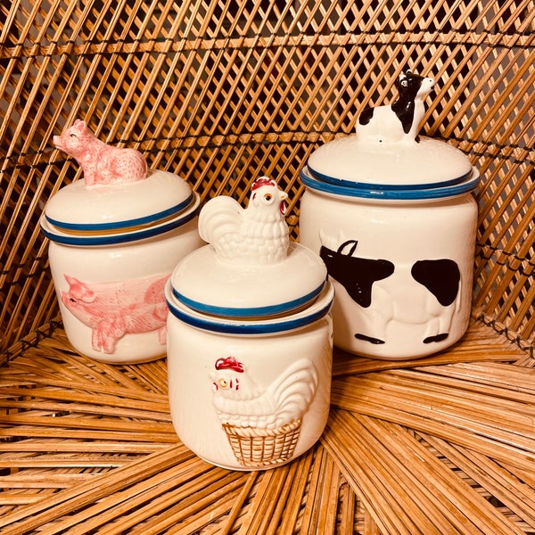 Cow Canisters - Etsy