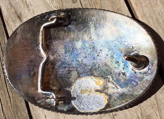 Silversmith Western Belt Buckle Vintage 80s | Etsy
