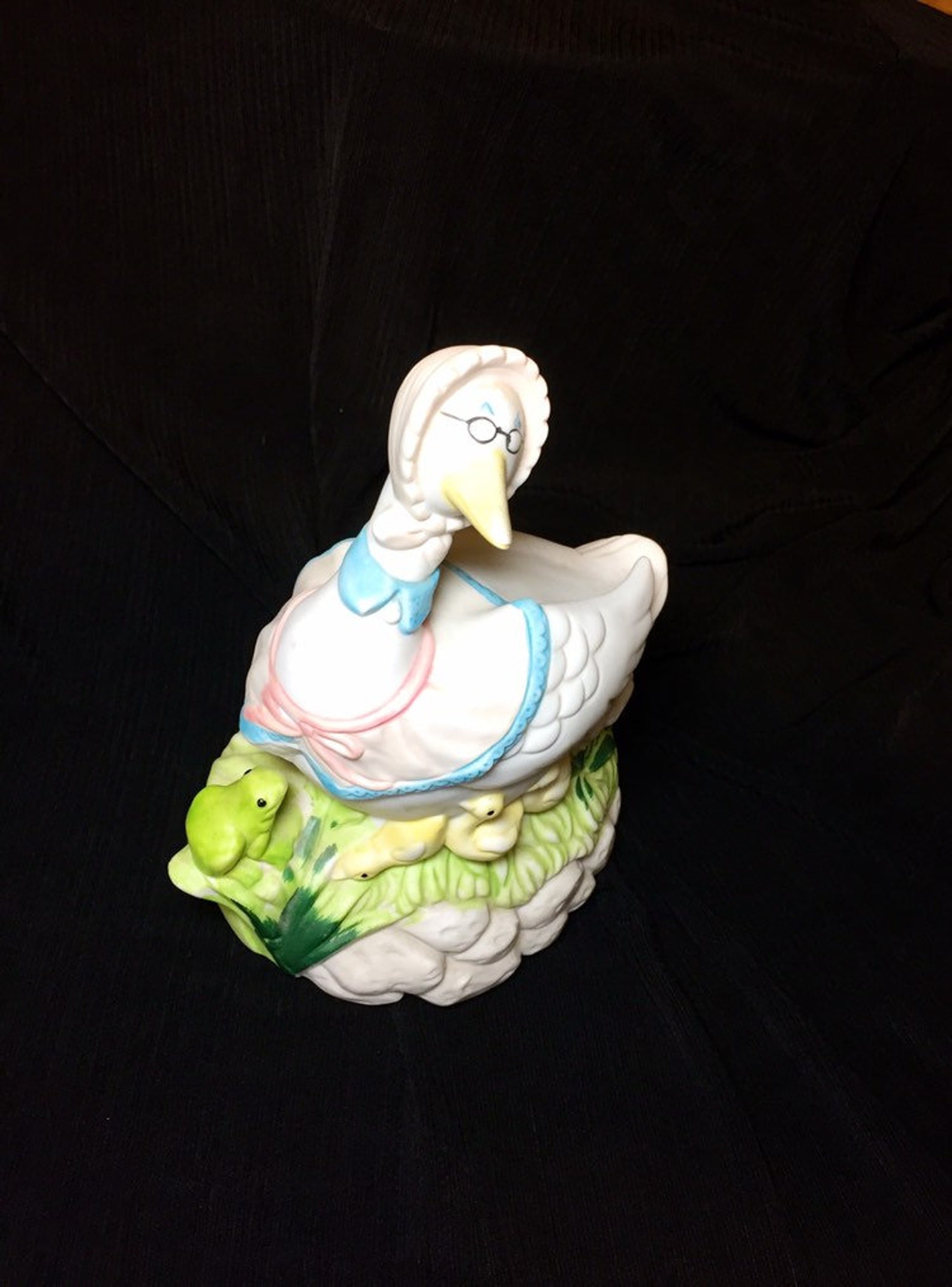 Goose ceramic figurine Mother Goose decor | Etsy