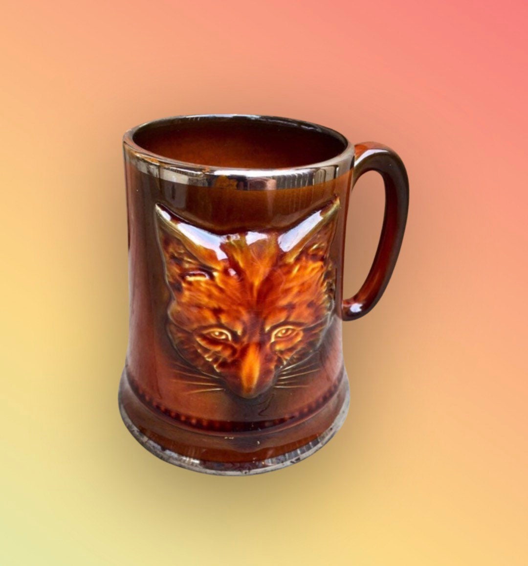 Fox Hunting Tankard Sylvac Pottery Vintage - Etsy