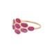 18K Yellow Gold Ruby Ring Natural Gemstone Ring Floral - Etsy