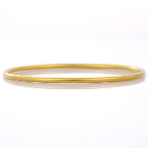Solid Gold Bangle - Etsy