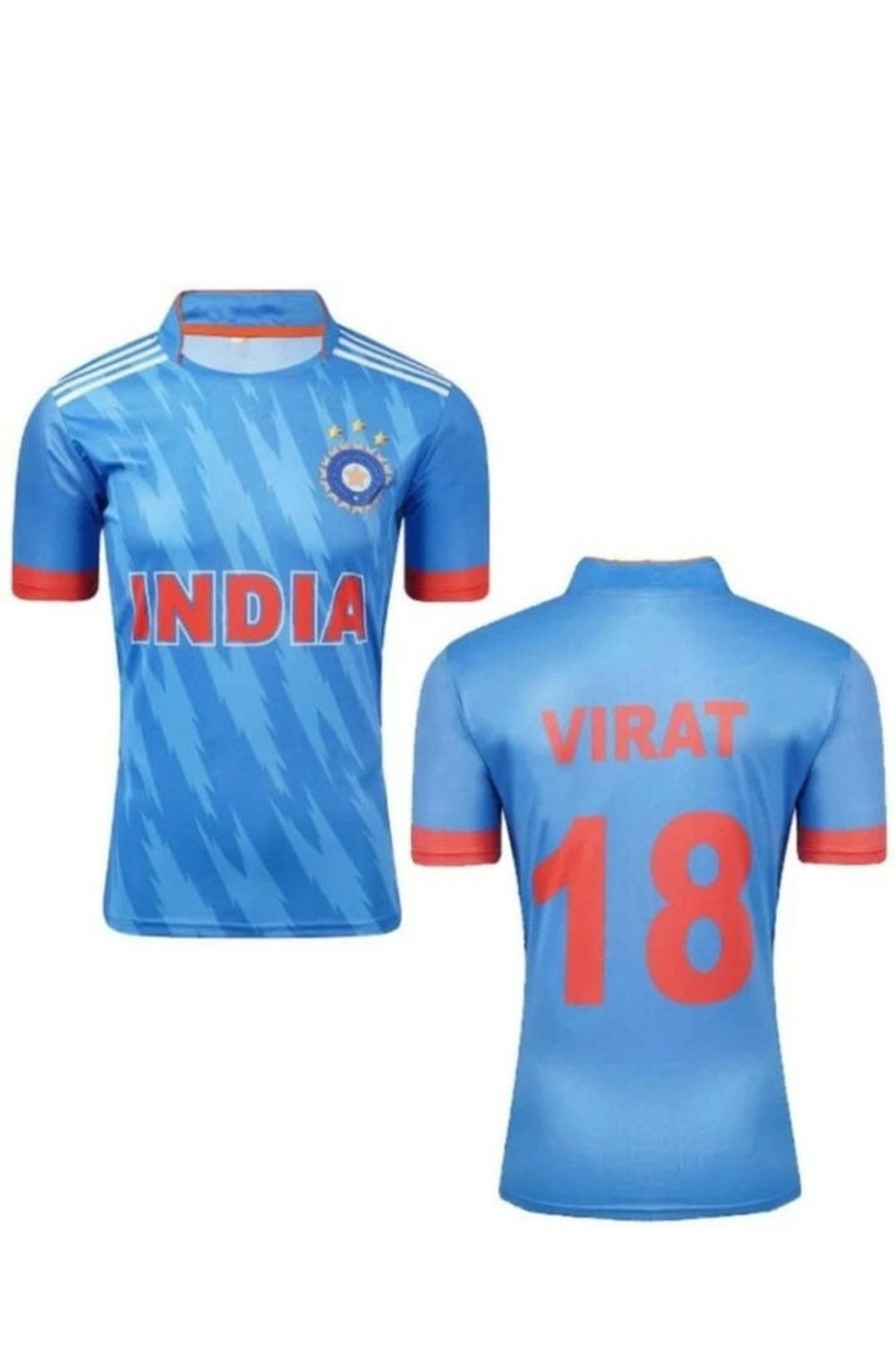 Indian New Cricket Jersey, Polyester Virat India Team Cricket Short ...