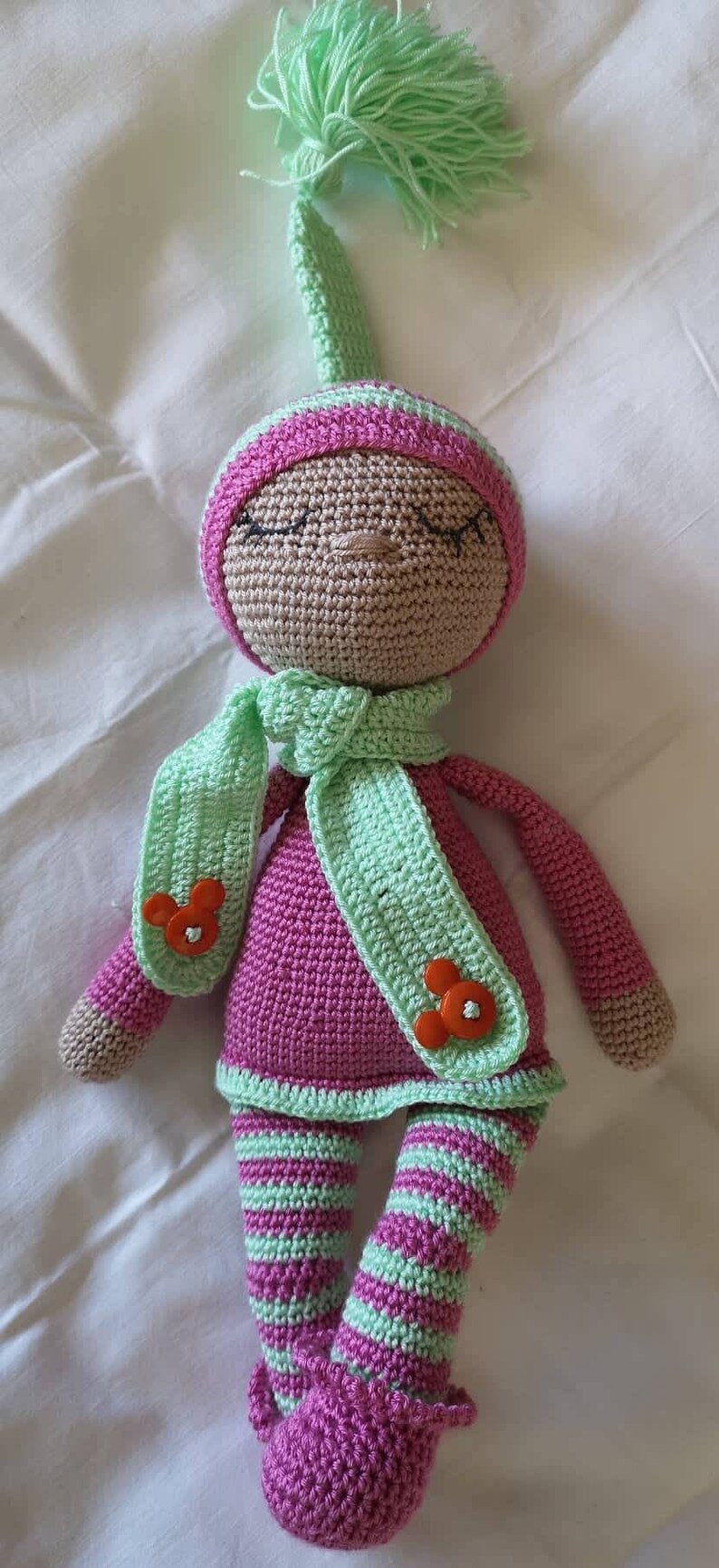 Crochet Cuddly Doll With Hat Crochet Toy Amigurumi Crochet - Etsy