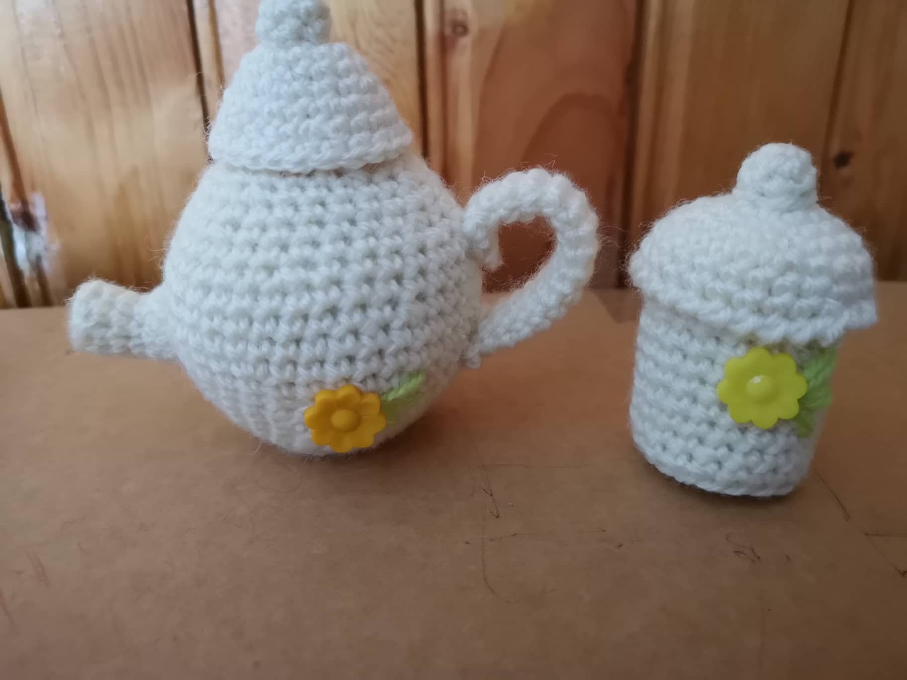 Tea Party Toys Crochet Floral Tea Amigurumi Handmade Teapot. Small Play ...