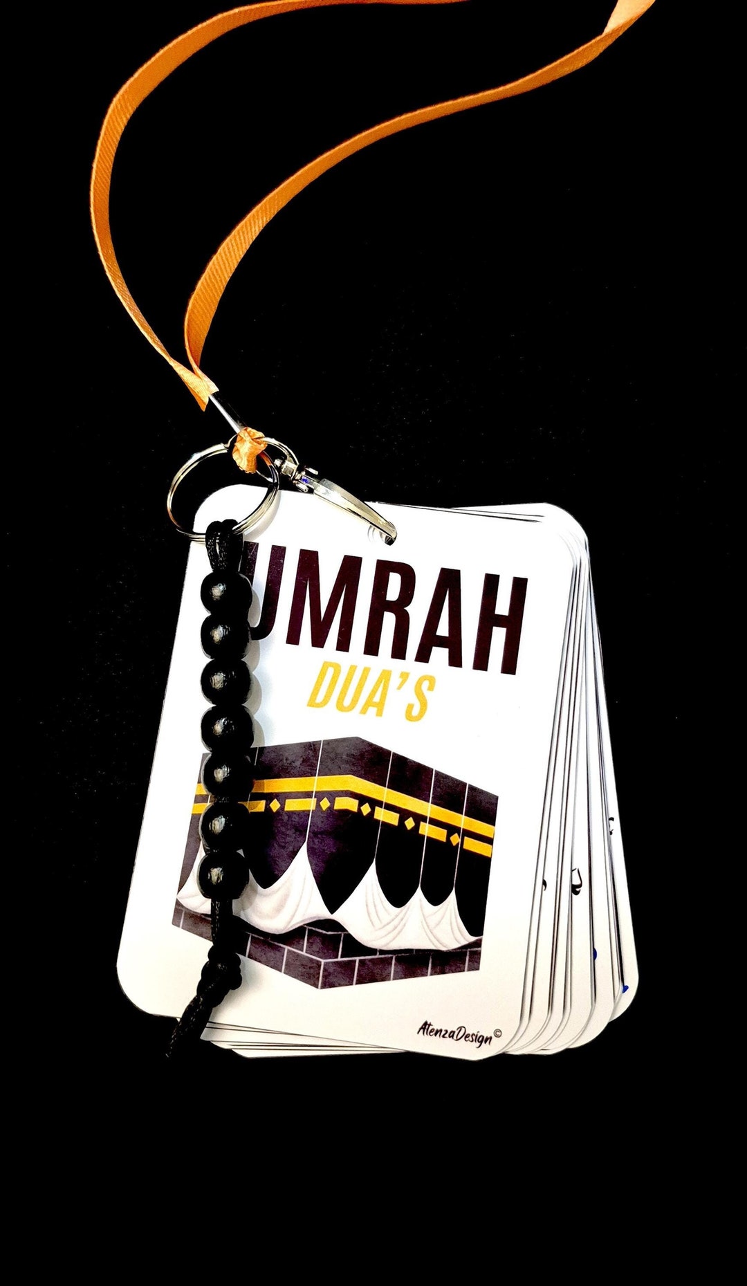 Pocket Umrah Guide Flashcards With Dua | Tawaf Beads & Lanyard - Etsy UK