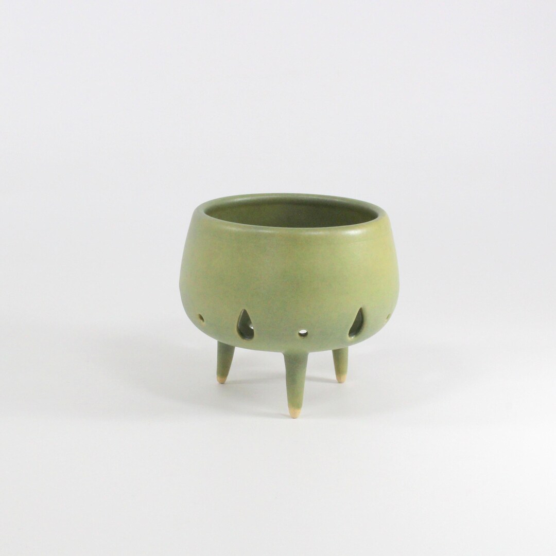Plant Pot, Orchid Pot, Three Legged Pot, Handcrafted Ceramic - Etsy