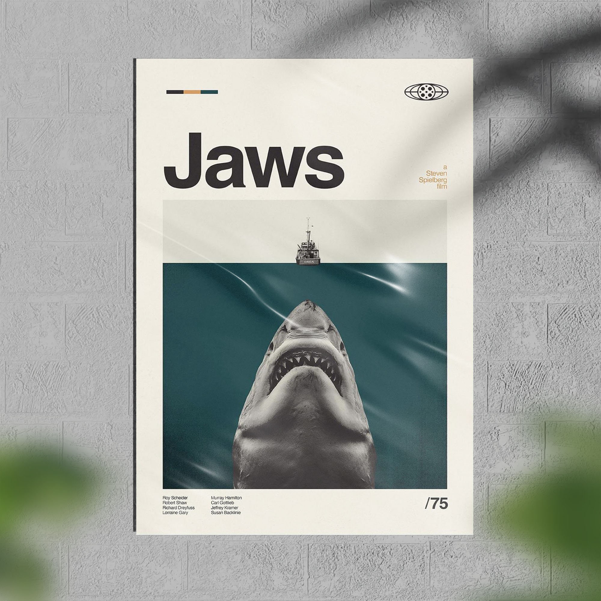 Jaws 1975 Movie Poster Jaws Movie Prints Retro Film Art - Etsy