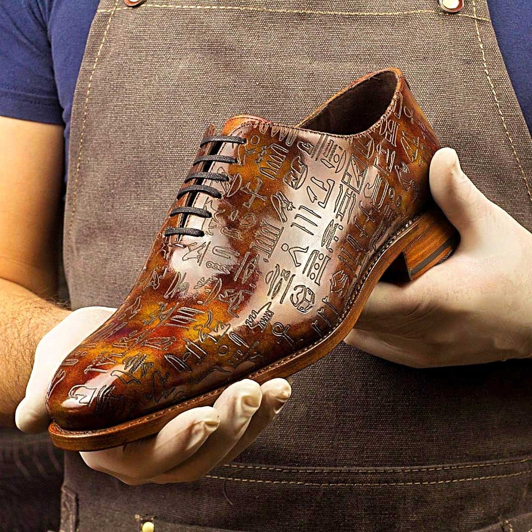 Wholecut Goodyear Welt Patina Shoes Egyptian Limited Edition - Etsy