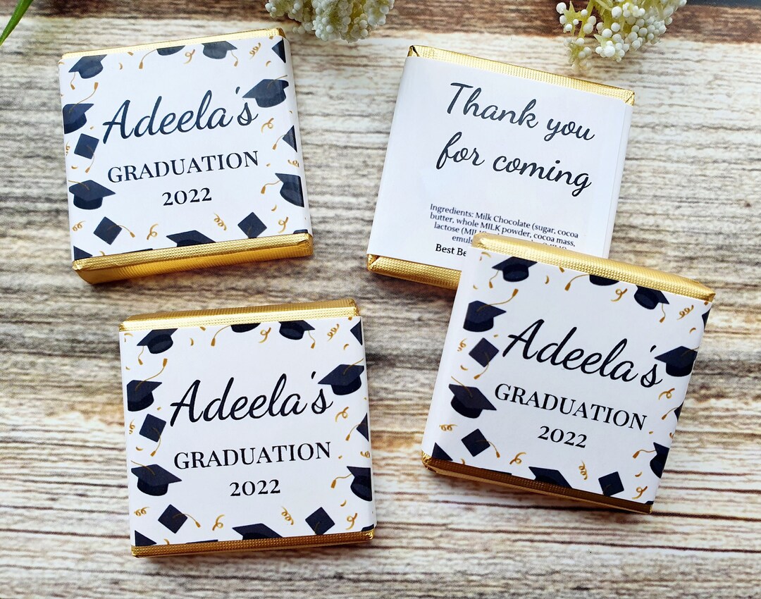 Personalised Chocolate Graduation University Cap Party Favours ...