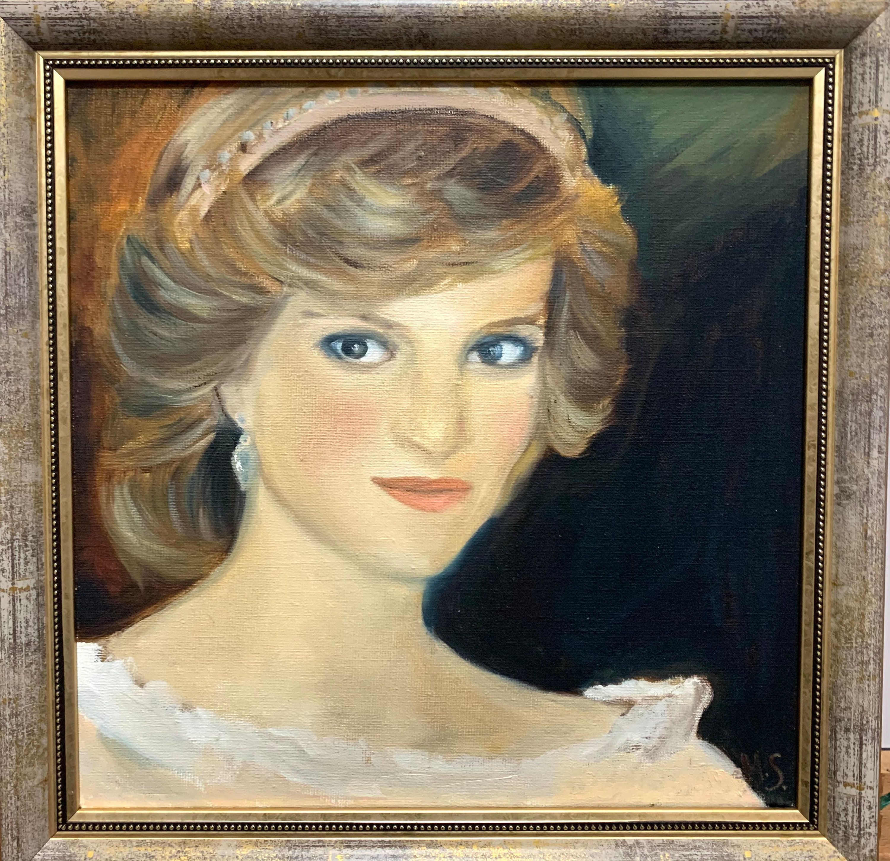 Watercolor Princess Diana original watercolor framed painting Painting ...