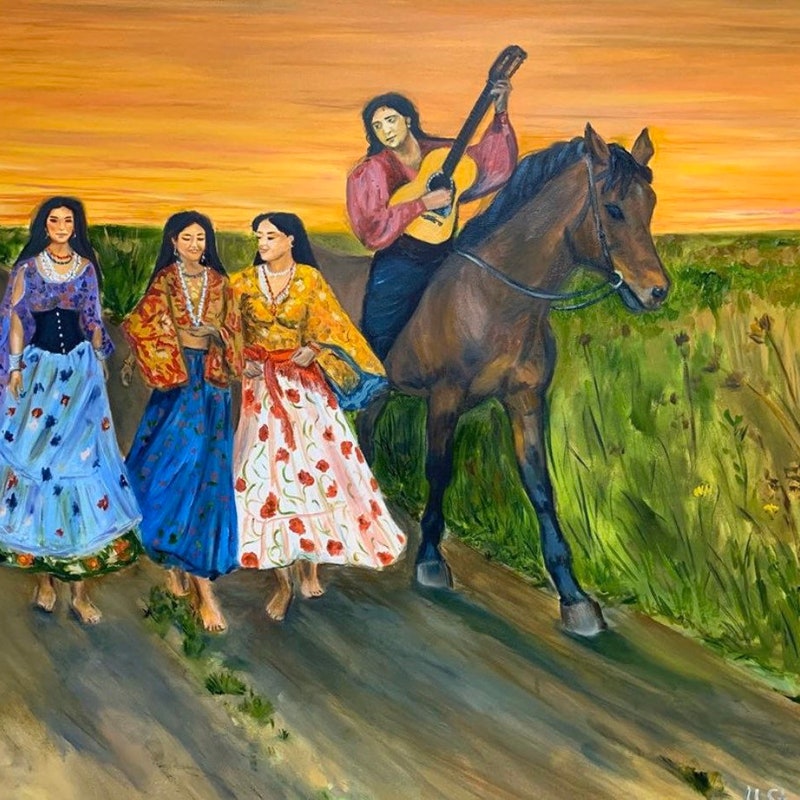 Gypsy Painting - Etsy