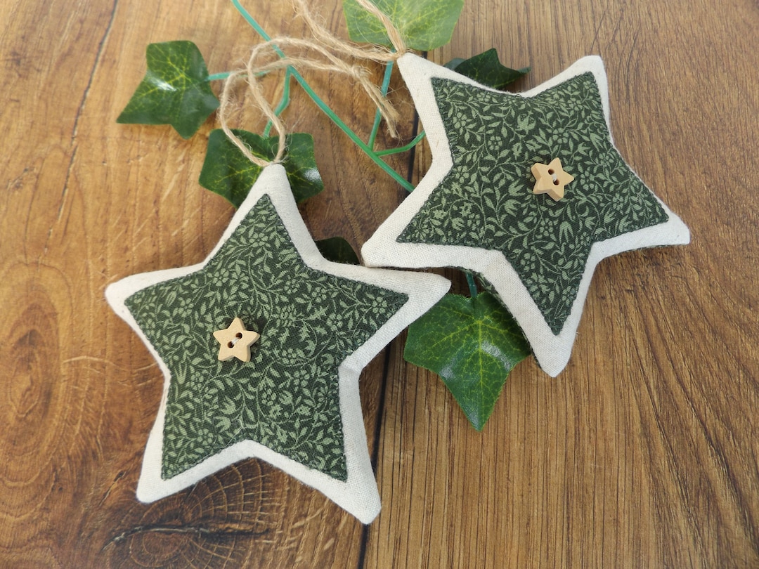 William Morris Star Decorations, Pair of Star Decorations, Traditional ...