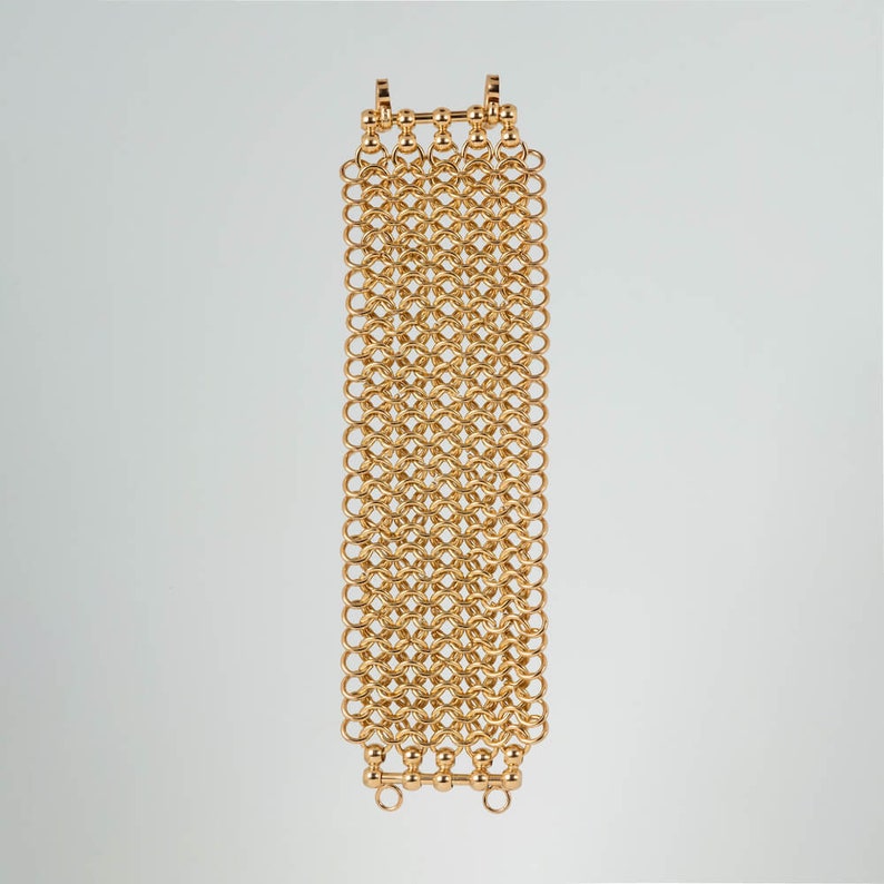 Extra Wide Bangle wide Chain Cuff Statement Bracelet - Etsy