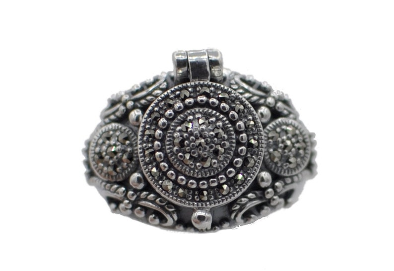 VINTAGE POISON RING Sterling Silver Poison Ring Secret Ring - Etsy