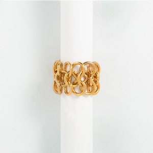 Curb Chain Jewelry Set | Wide Chain Cuff | Curb Chain Ring | Extra Wide ...