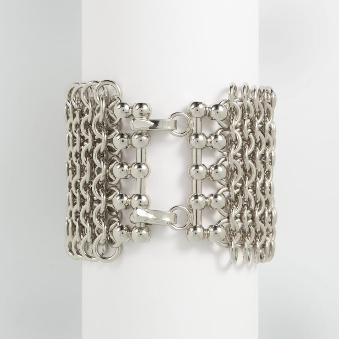 Bold Cuff Bracelet | Extra Wide Bangle | Wide Chain Cuff | Statement ...