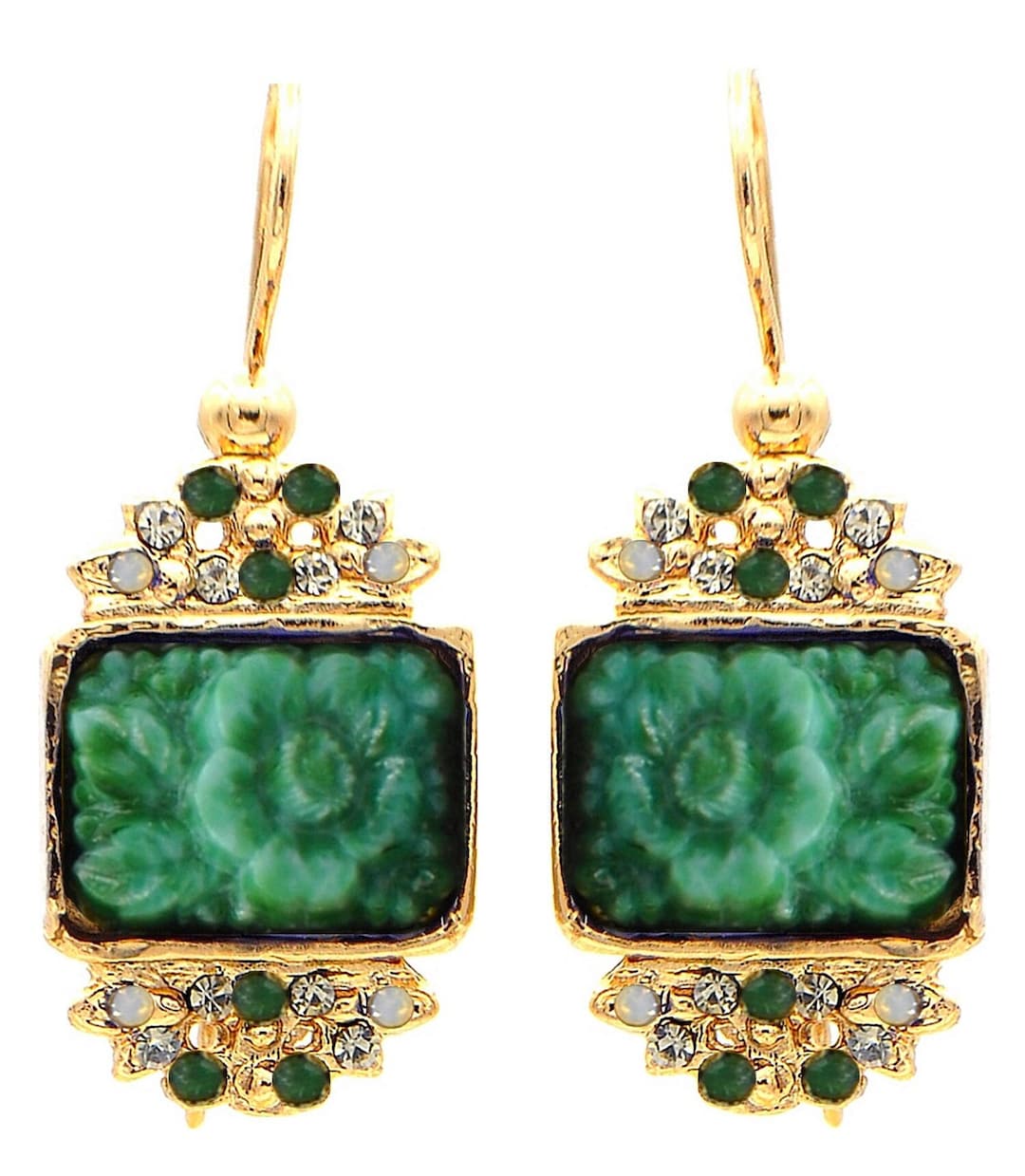 Jade Drop Earrings Gift Ideas for Women Vintage Jewelry Bakelite ...