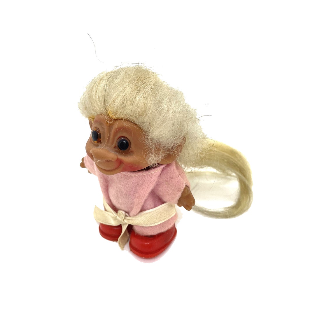 1970s Smiling Troll Grandma Oma Granny Grey Hair Red Cheeks - Etsy