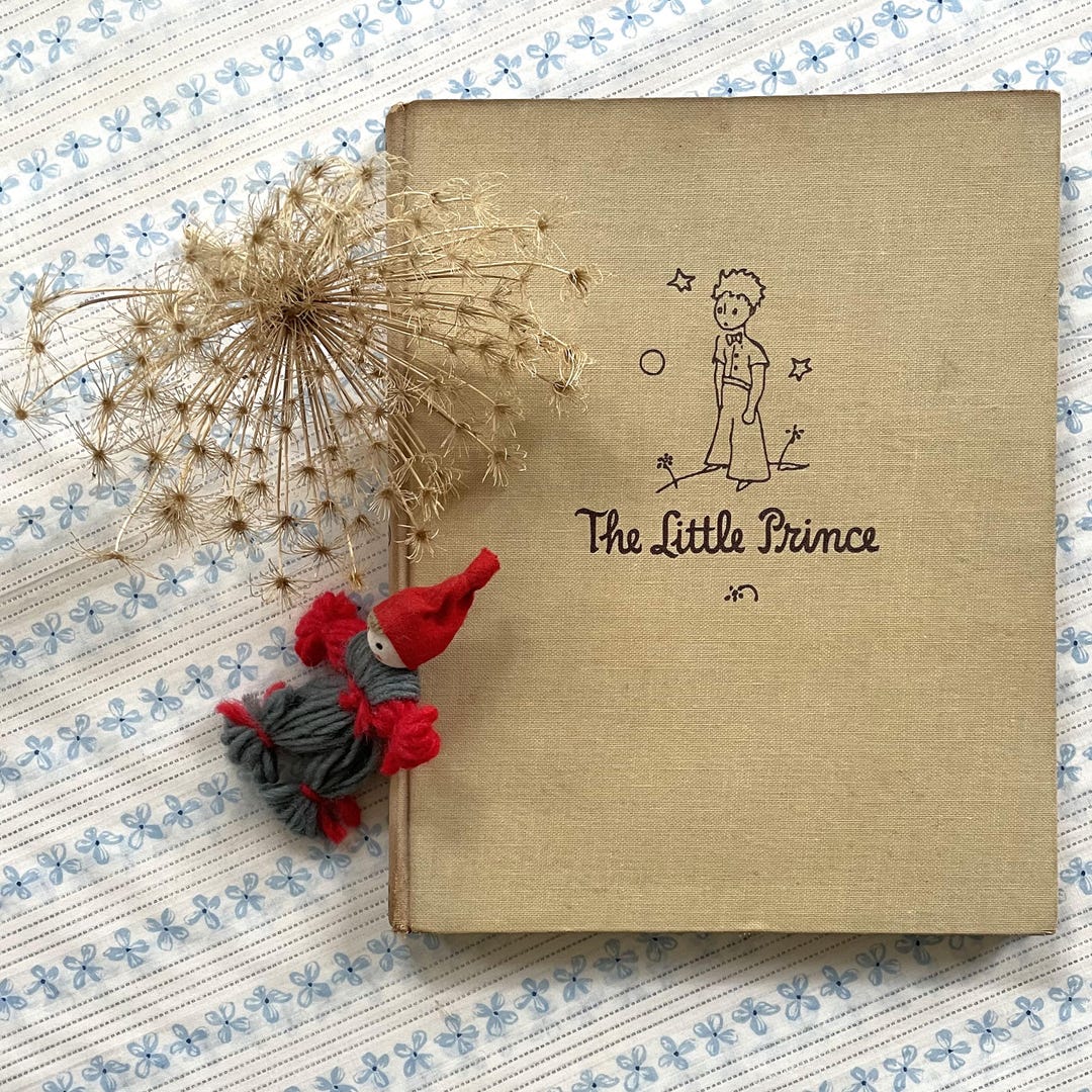 1943 Book the Little Prince Saint Exupery in English Partly Colored ...