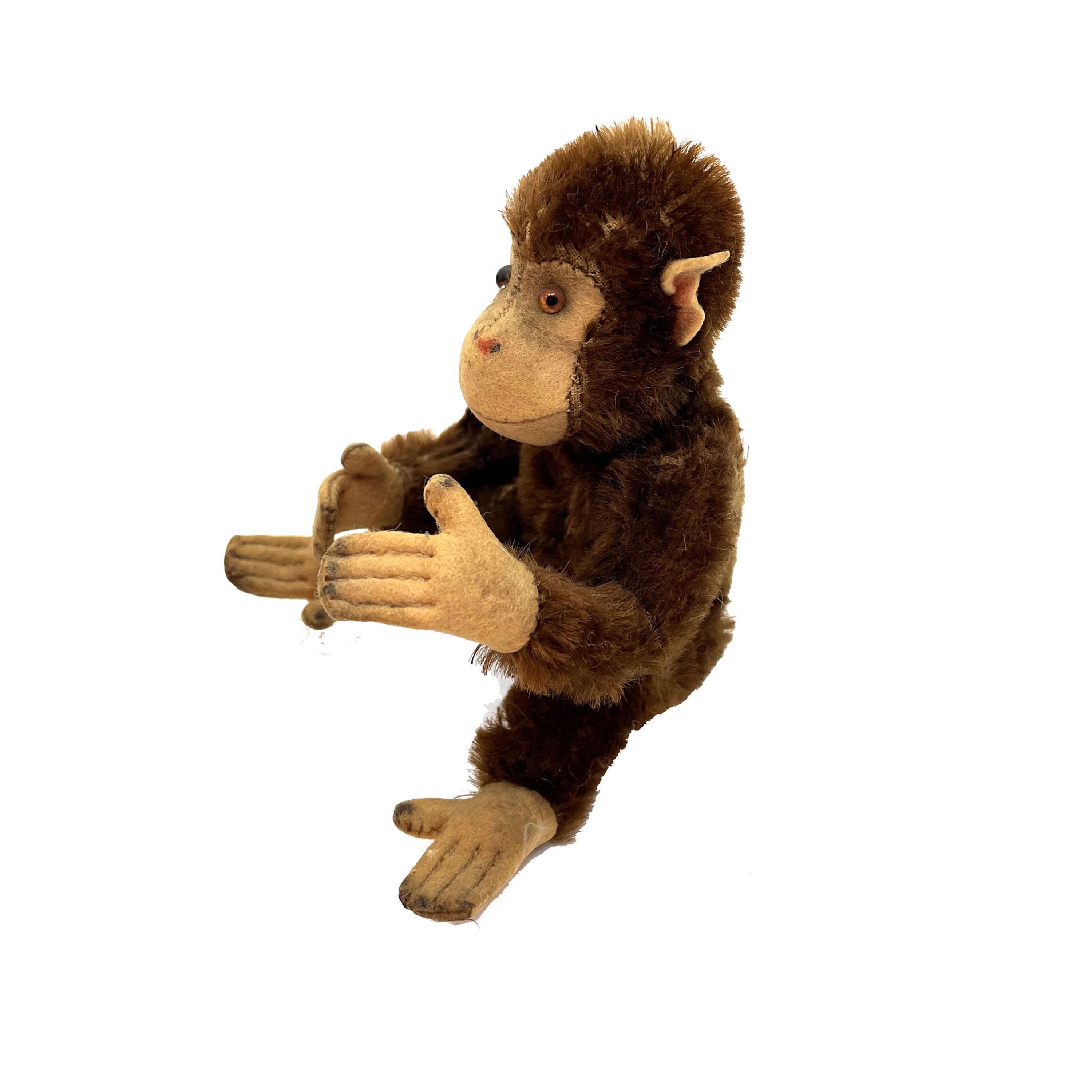 1950s Small Plush Monkey Chimpanzee Sitting Movable Arms and Legs - Etsy