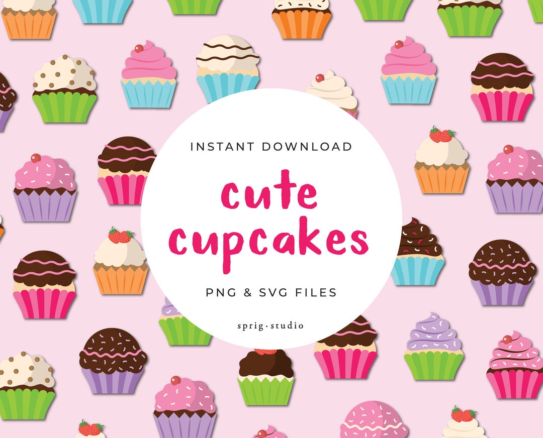 Cupcakes Clipart, Cake Clipart, Party, Muffin Clipart, Food Clipart ...