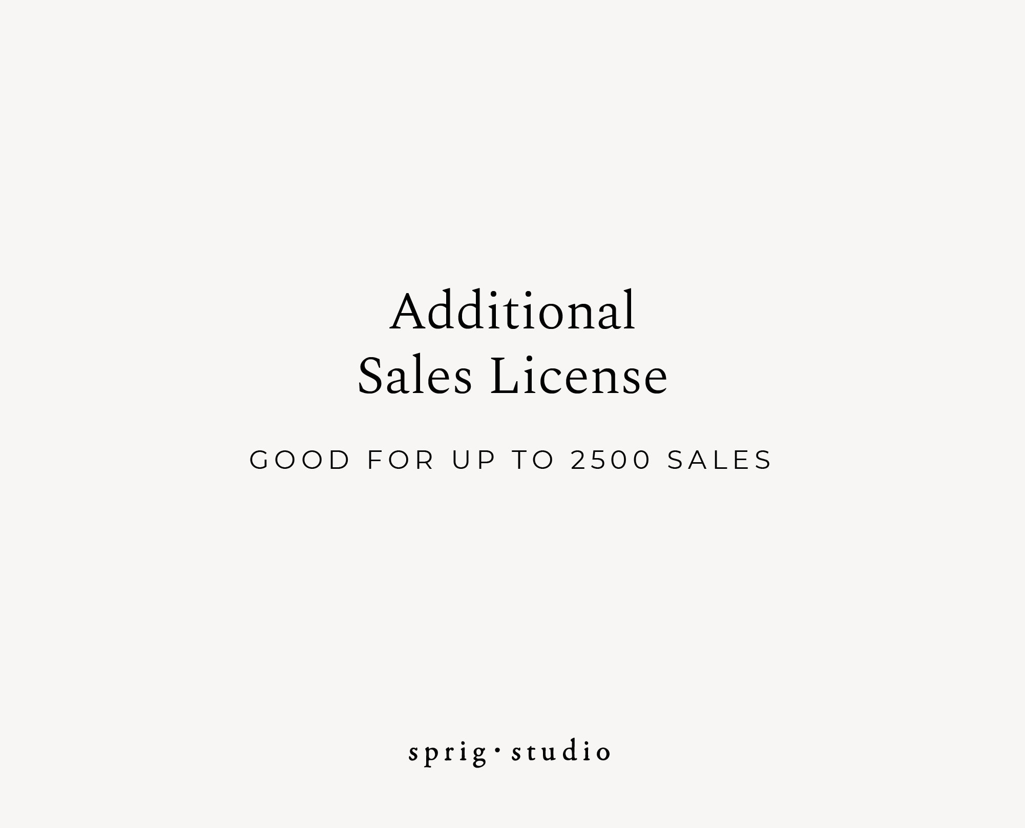 Additional Sales License for up to 2500 Sales of One Clipart Set ...