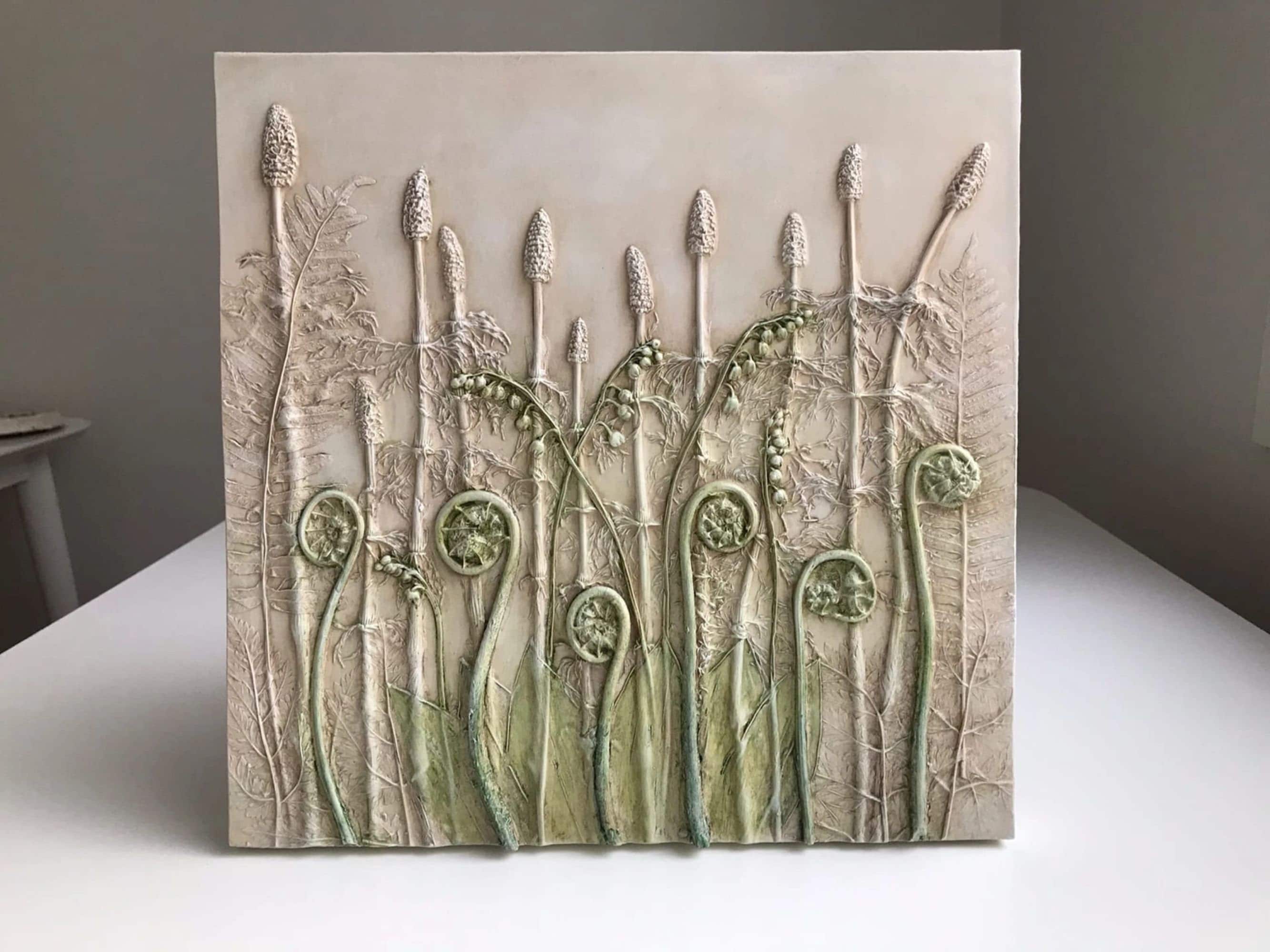 Rare Plants of Scandinavian Spring by KLEVER Art/ Botanical Bas-relief ...