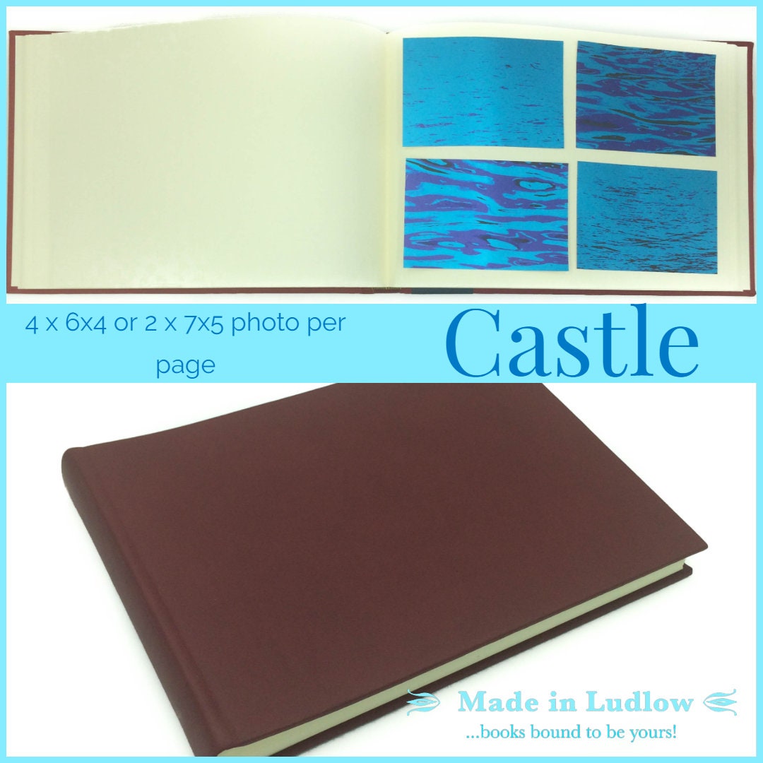 Traditional Personalised Leather Photo Album | 6 Sizes | 4 Colours ...